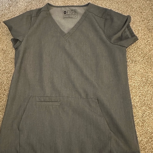 Figs | Tops | Figs Small Grey Mandarin Scrubs | Poshmark